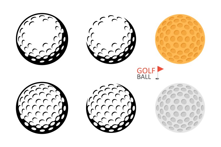 Golf ball Royalty Free Vector Image - VectorStock