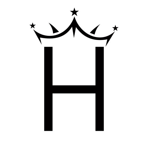 Initial letter c crown logo for beauty Royalty Free Vector