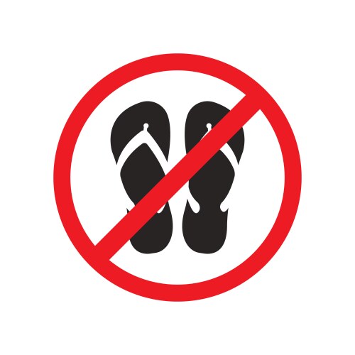No Slipper Allowed Vector Images (over 100)