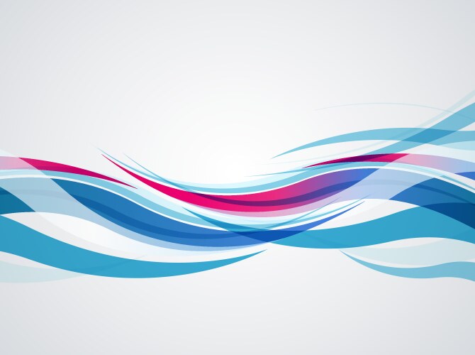 Abstract colorful flowing wave motion background Vector Image