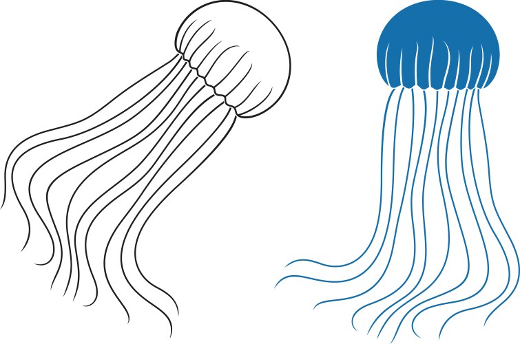 Outline Jellyfish Vector Images (over 3,700)
