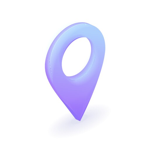 Black bubble map pointer badge Royalty Free Vector Image