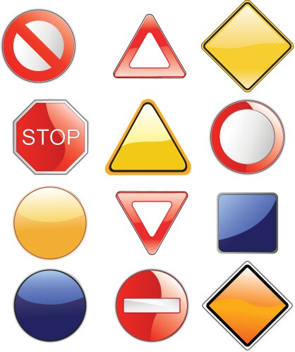 Road signs Royalty Free Vector Image - VectorStock