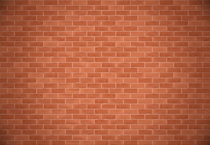 Vintage brick wall background with wooden ladder Vector Image