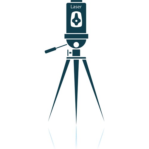 Laser level tool icon Royalty Free Vector Image