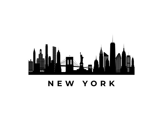 New York City Skyline Royalty Free Vector Image
