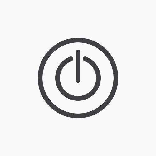 Power button icon set Royalty Free Vector Image