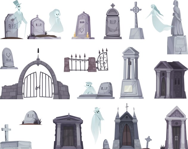 Cartoon Grave Rip Vector Images (over 2,200)