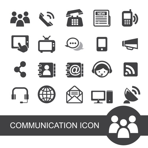 Website communication icon Royalty Free Vector Image