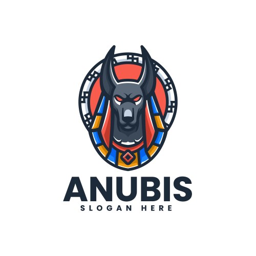 Anubis face Vector Images & Graphics for Commercial Use | VectorStock