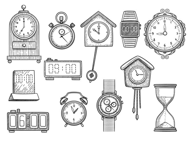 Timer Drawing Vector Images (over 9,400)