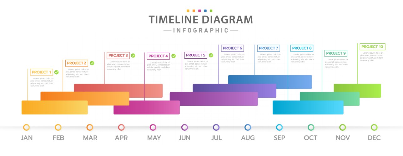 Infographic 5 steps timeline roadmap with circles Vector Image