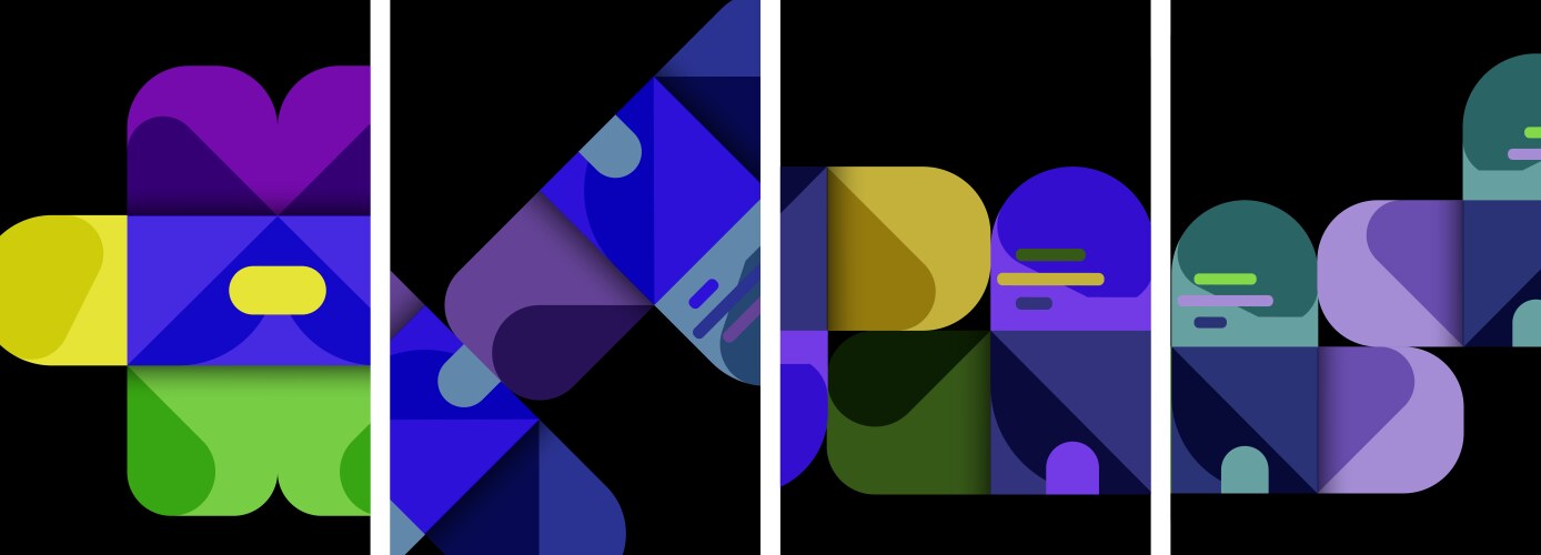 Balance movement geometric backgrounds poster Vector Image