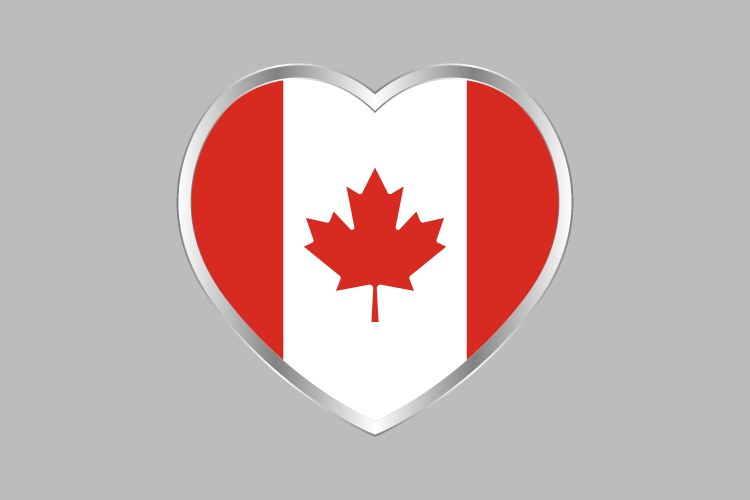 Canada flag sign Royalty Free Vector Image - VectorStock