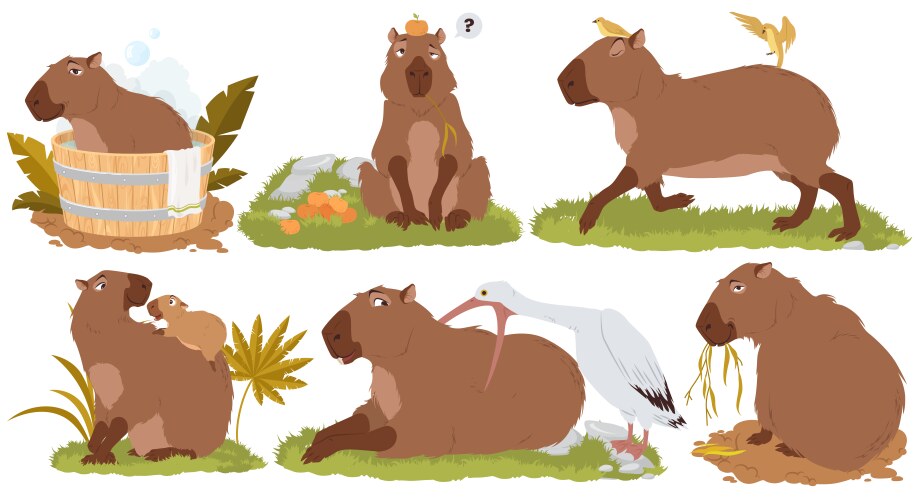 Capybara Vector Images (over 2,900)