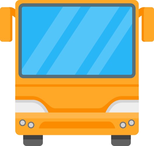 Passenger car icon front view Royalty Free Vector Image
