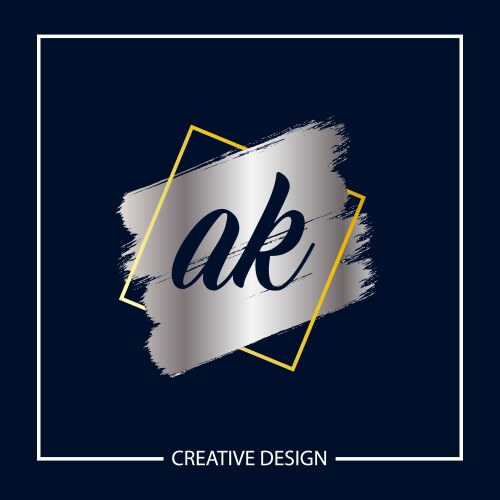 Ak letter logo Vector Images & Graphics for Commercial Use | VectorStock