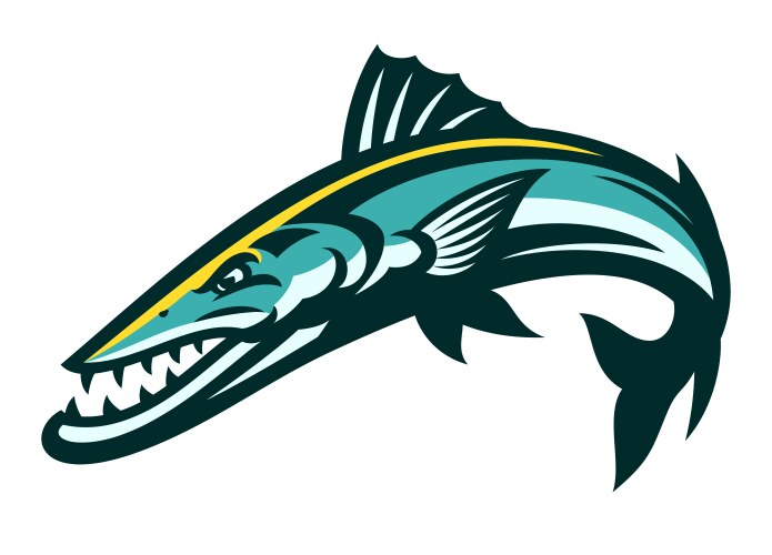 Barracuda Fish Logo Barracuda
