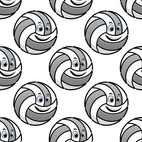 Volleyball colorful pattern Royalty Free Vector Image