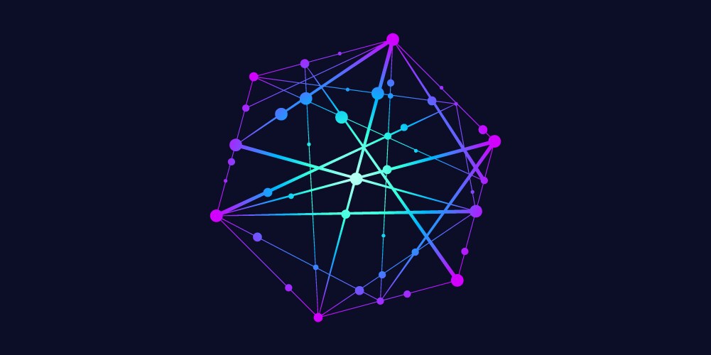 Sign logo blockchain transaction Royalty Free Vector Image