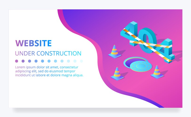 Under construction sticky note Royalty Free Vector Image