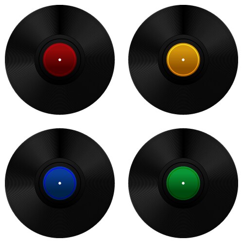 Vinyl records Royalty Free Vector Image - VectorStock