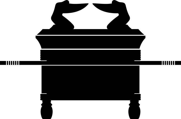 Group of levi carrying ark the covenant cartoon Vector Image