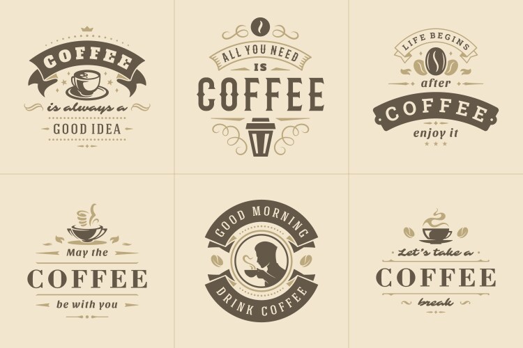 Coffee Quotes Vector Images (over 12,000)