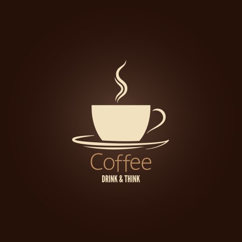 Coffee cafe logo design inspiration Royalty Free Vector