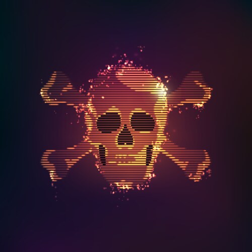 Skeleton scan Royalty Free Vector Image - VectorStock