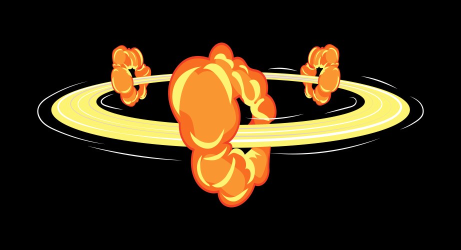 Missile arrow game vfx effect light fire trail Vector Image