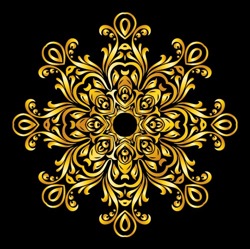 Background with ornaments of gold Royalty Free Vector Image