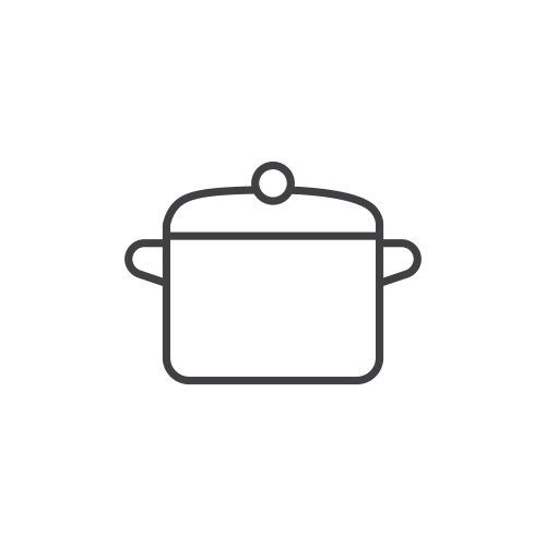 Pot icon set Royalty Free Vector Image - VectorStock