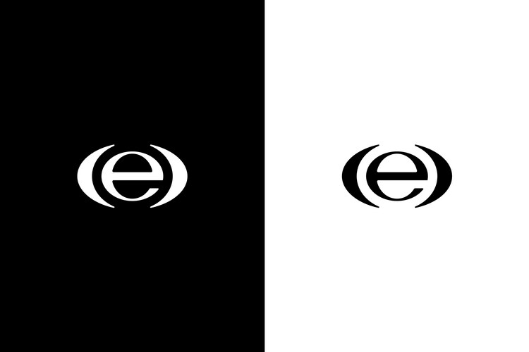 Modern E Flow Logo Concept – Royalty-Free Vector | VectorStock