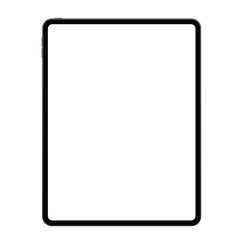Outline line style of new version tablet Vector Image