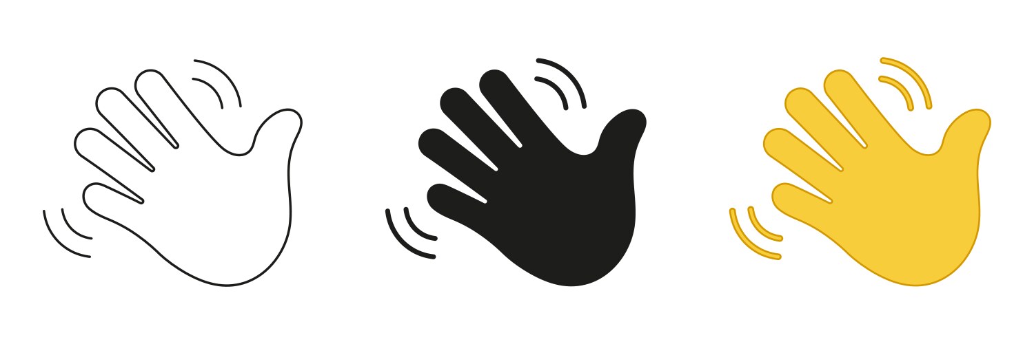 Waving Hand Emoji Vector Images (over 920)