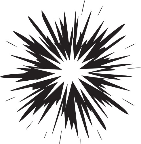 Boom - black and white isolated icon Royalty Free Vector