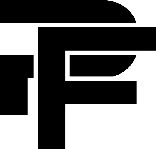 Pf logo Royalty Free Vector Image - VectorStock