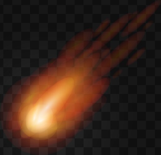 Shimmering golden particles meteor rain falling Vector Image