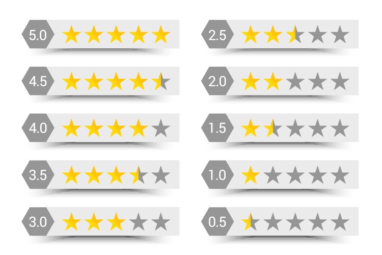 4 Star Rating Vector Images (over 990)