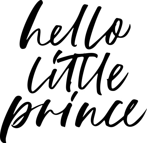 Baby shower calligraphy lettering design Vector Image