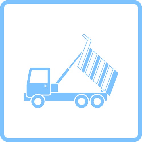 Icon of tipper Royalty Free Vector Image - VectorStock