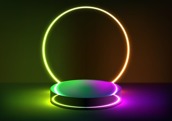 Digital podium isolated cartoon Royalty Free Vector Image