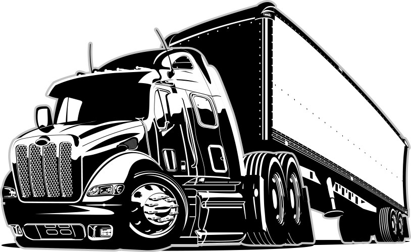 Cartoon Semi Truck Vector Images (over 1,300)