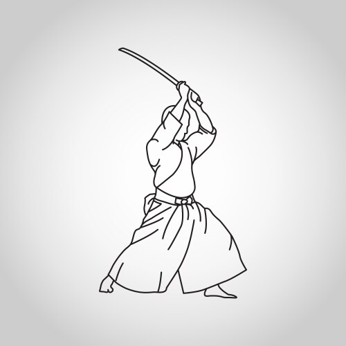 Iaido logo icon Royalty Free Vector Image - VectorStock