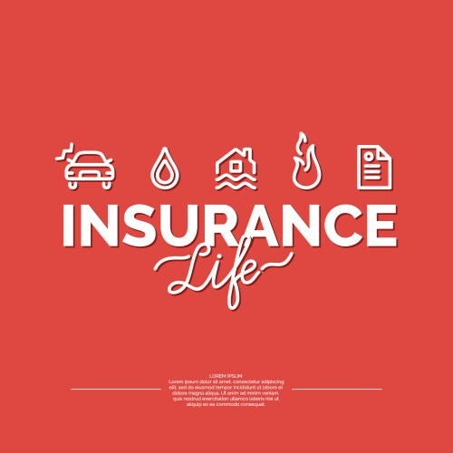 Car insurance poster Royalty Free Vector Image