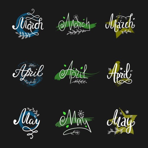 April Lettering Vector Images (over 11,000)