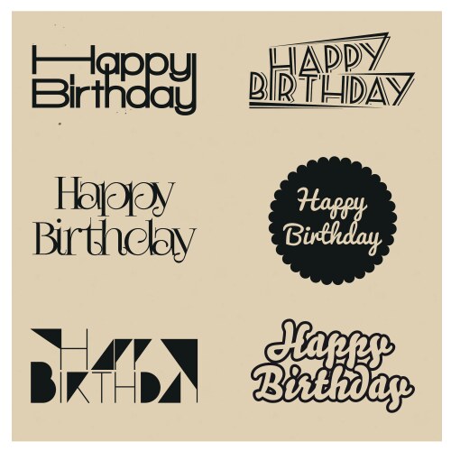Happy birthday Royalty Free Vector Image - VectorStock