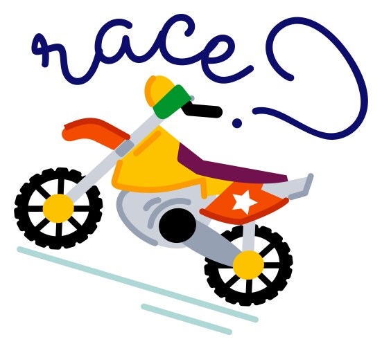 Racing bike Royalty Free Vector Image - VectorStock