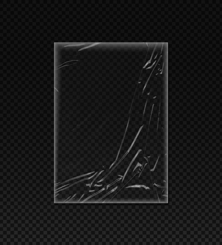 Torn plastic vinyl wrap Royalty Free Vector Image